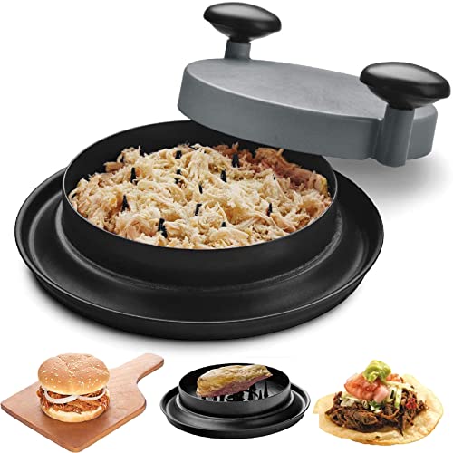 Chicken Shredder ShredMachine Meat Shredder Tool with Handles and Non-Skid Base for Ground Beef Pulled Pork and Chicken 25CM/9.8inch Safer Than Bear Claws for Shredding Meat (Large, Black)