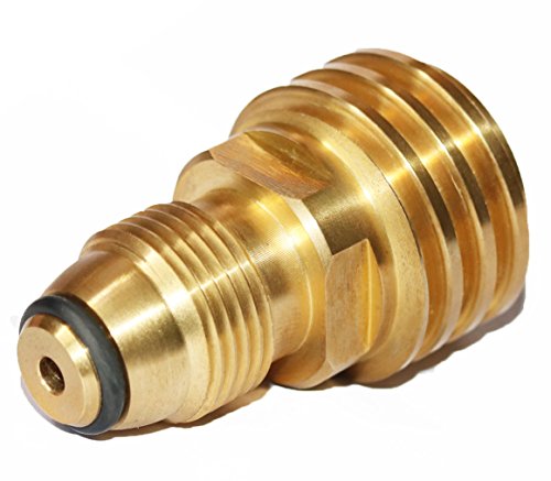 DOZYANT Propane Tank Adapter Converts POL LP Tank Service Valve to QCC1/Type1 Hose or Regualtor - Old to New.