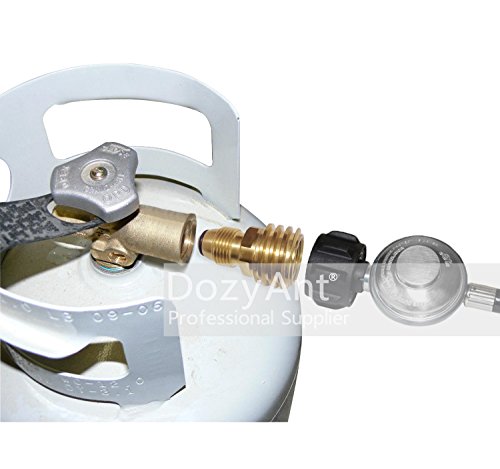 DOZYANT Propane Tank Adapter Converts POL LP Tank Service Valve to QCC1/Type1 Hose or Regualtor - Old to New.