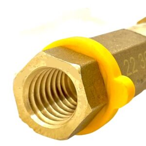 South Bend Components 1/4" RV Propane Shutoff Valve Female Quick Connect for Propane/Natural Gas/Air, 100% Solid Brass