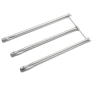 grill burner tube replacement for weber genesis series 1000 1000lx 2000 2000lx 3000 3000lx 4000 4000lx 5000 5000lx, genesis gold and platinum 3609(pre-2002), platinum i/ii, weber 7506 burner pipe set