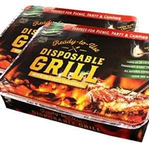 Oppenheimer USA Disposable Charcoal Grill On-The-Go Ready to Use Easy to Light Kosher (2)