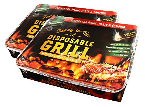 Oppenheimer USA Disposable Charcoal Grill On-The-Go Ready to Use Easy to Light Kosher (2)