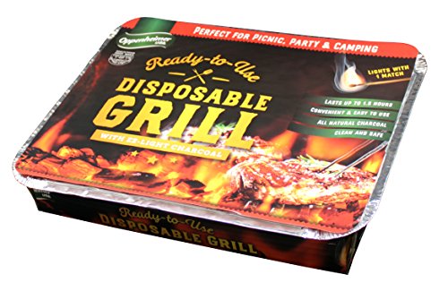 Oppenheimer USA Disposable Charcoal Grill On-The-Go Ready to Use Easy to Light Kosher (2)