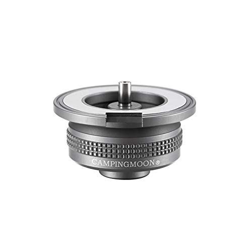 Campingmoon Portable Butane Gas Stove Adapter, Input: Screw-On Gas Tank, Output: Camping Integrated Gas Stove, Camping Butane Gas Tank Connector Converts To Screw-On Tank Connector,Z13