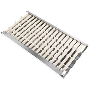 bbq777 radiant tray and ceramic rod replacement kit for dcs gas grill model bga36, bga48, bgb36, bgb48, 27d-8qrn, 27d-bqrl, and more, 18 5/8″ x 9 7/8″ each