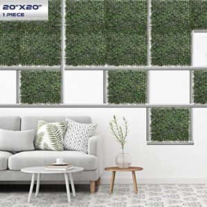 Windscreen4less Artificial Faux Ivy Leaf Decorative Fence Screen 20'' x 20" Boxwood/Milan Leaves Fence Patio Panel,New Milan Leave 1 Piece