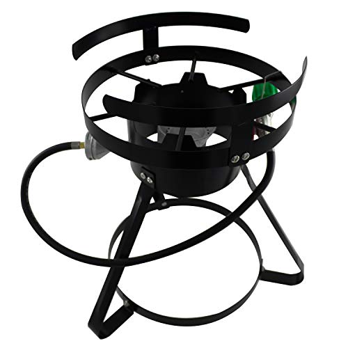 Chard BSR-13 BSR13, Stand and Regulator, Black, 50,000 BTU Portable Burner