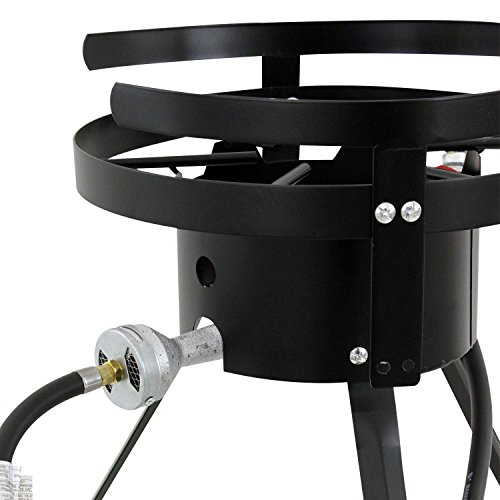 Chard BSR-13 BSR13, Stand and Regulator, Black, 50,000 BTU Portable Burner