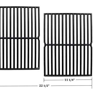 Votenli C752B(2-Pack) 15 Inch Cast Iron Cooking Grid Grates Replacement for Weber 7522 7521 Genesis Silver A Spirit 210 Spirit e210 Spirit 500 Parts