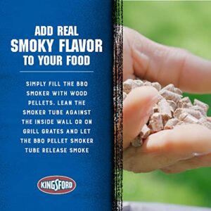 Kingsford 8 Inch Pellet Smoker Tube Hexagon With Box | Pellet Tube Smoker Turns Any Grill Into BBQ Smoker | Pellet Smoker Tube, Pellet Smoker Box, Grilling Tools, Smoker Pellets from Kingsford