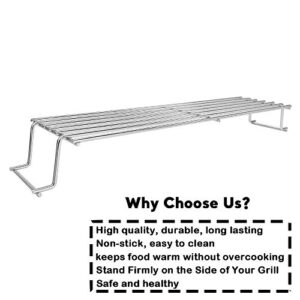 Uniflasy 69866 Grill Warming Rack for Weber Spirit I & GS4 Spirit II 200 Series Spirit E210 S210 E220 S220 Gas Grill with Up Front Control Grill Upper Rack for Weber Spirit 200,Replace for Weber 67026