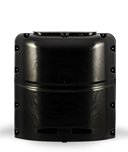 Camco Single RV Propane Tank Cover | Features a Removable Top Panel, a Heavy-Duty Polymer Construction, and Fits 20lb. Steel Single Tanks (40578), Black