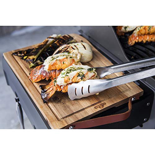 Napoleon PRO Stainless Steel Easy Locking Tongs - 55011 - Napoleon BBQ Grill Accessory, 15-inch, Easy To Use Tip Lock, Dishwasher Safe, Integrated Tool Hanger