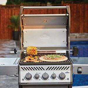 Napoleon Rogue SE 425 BBQ Grill, Stainless Steel, Propane - RSE425RSIBPSS-1 - With Three Main Burners, Infrared Rear And Side Burner, Barbecue Gas Cart, Folding Side Shelves