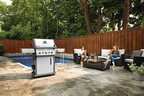 Napoleon Rogue SE 425 BBQ Grill, Stainless Steel, Propane - RSE425RSIBPSS-1 - With Three Main Burners, Infrared Rear And Side Burner, Barbecue Gas Cart, Folding Side Shelves