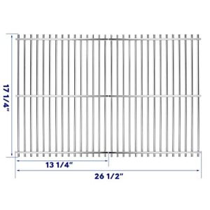 Uniflasy Grill Cooking Grate for Nexgrill 4-5 Burner Grills 720-0830H 720-0783E 720-0697 720-0773 720-0888 720-0783C Grill Parts Master Forge 1010037, 17 1/4 Inch