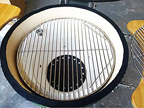 Hongso 19.5" 304 Stainless Steel Round Cooking Grill Grates Cooking Grid for Akorn Kamado Ceramic Grill, Pit Boss K24, Louisiana Grills K24, Char-Griller 16620 and Other 20 inch Charcoal Grill, SCG195