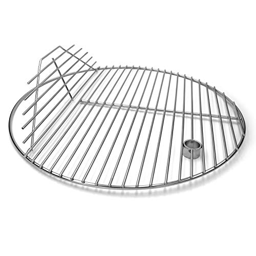 Hongso 19.5" 304 Stainless Steel Round Cooking Grill Grates Cooking Grid for Akorn Kamado Ceramic Grill, Pit Boss K24, Louisiana Grills K24, Char-Griller 16620 and Other 20 inch Charcoal Grill, SCG195