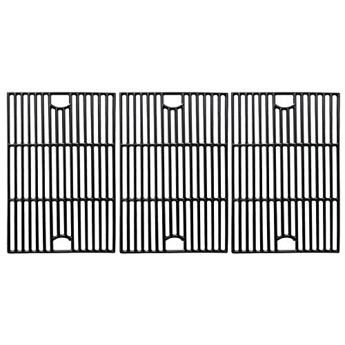 Uniflasy Cooking Grate for Nexgrill 720-0896B 720-0896E 720-0898 Gas Grills, Cast Iron Grates Replacement Parts Homedepot Nexgrill 720-0896 720-0896C 720-0896CP 720-0898A 17 inch Grill Grid, 3 Pack