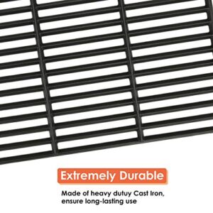 Uniflasy Cooking Grate for Nexgrill 720-0896B 720-0896E 720-0898 Gas Grills, Cast Iron Grates Replacement Parts Homedepot Nexgrill 720-0896 720-0896C 720-0896CP 720-0898A 17 inch Grill Grid, 3 Pack