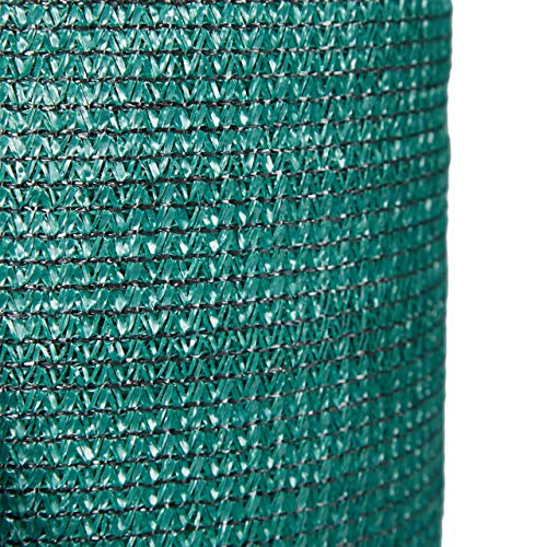 Relaxdays 10028087_1165, Green Fence, Privacy Shield for Fences & Railing, HDPE Net, UV-Resistant, Weatherproof, 2 x 25 m, Meter