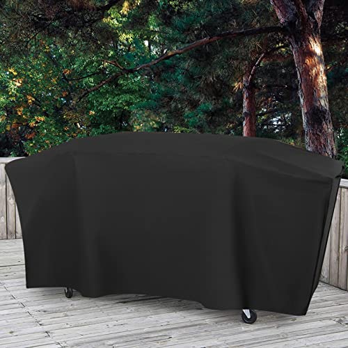 Jungda Grill Cover for Royal Gourmet 8-Burner Gas Grill,Outdoor Flat Top Grill Cover,Waterproof Gas Grill Cover - 91 X 28 X 38 Inch