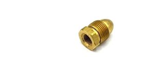 h0mepartss male pol left hand cga-510 – female 1/4″ npt fpt propane adapter full flow brass