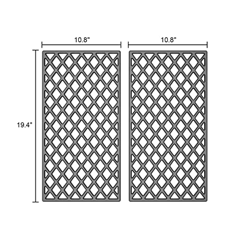 SafBbcue 19.4 Porcelain-Enameled Cooking Grates for Traeger Pro 22 Series, Lil' Tex Elite 22, Lil' Tex Pro, Lil' Tex Elite Pellet Grills