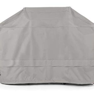 Covermates Grill Cover - Heavy-Duty Polyester, Weather Resistant, Drawcord Hem, Grill and Heating-Ripstop Grey