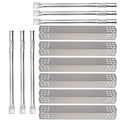 Cmanzhi S7B0-0896 (6-Pack) Replacement Parts for Nexgrill 720-0896B 720-0896C 720-0896E 720-0882A 720-0896 730-0896 720-0925 720-0925P Burners and Heat Plates