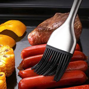 Basting Brush, Silicone Brush, Basting Brush for Cooking, Heat Resistant, Food Brush for BBQ, Baking