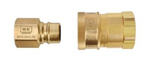 bk resources quick disconnect fitting for gas hoses, 3/4 inch diameter