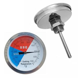 2 pack bbq grill temperature gauge, 3 inch dial face charcoal barbecue grill smoker thermometer gauge