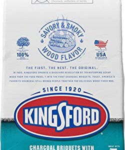 Kingsford Original Charcoal Briquettes with Hickory, BBQ Charcoal for Grilling - 16 Pounds