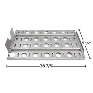 Hongso Stainless Steel BBQ Gas Grill Heat Plate, Heat Shield for Lynx L27 Models (16 7/8" x 9 1/2"), SPB571-2