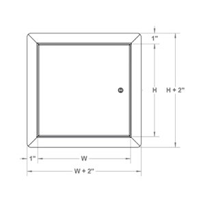 Best - 36" x 36" General Purpose Access Door with Flange