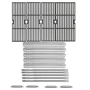 blackhoso grill repalcement parts for charbroil performance 5 burner 463243518 463243519 463347518 463347519 463275517 463275717 463373019 463373319 grates, heat plate tent shield