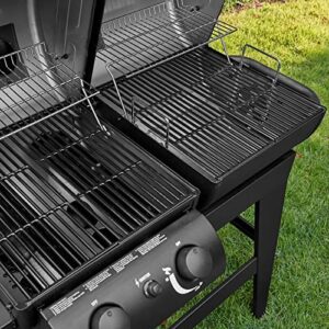 Char-Griller E5030 Dual Function 2-Burner Gas & Charcoal Grill, Black