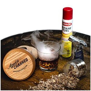 Save 10% on Cocktail Smoker Kit with Torch and Wood Chips Variety Bundle for Whiskey and Bourbon (Butane Included) -Smoke Lid, an Old Fashioned Drink Smoker Kit and Whiskey Smoker Infuser Kit