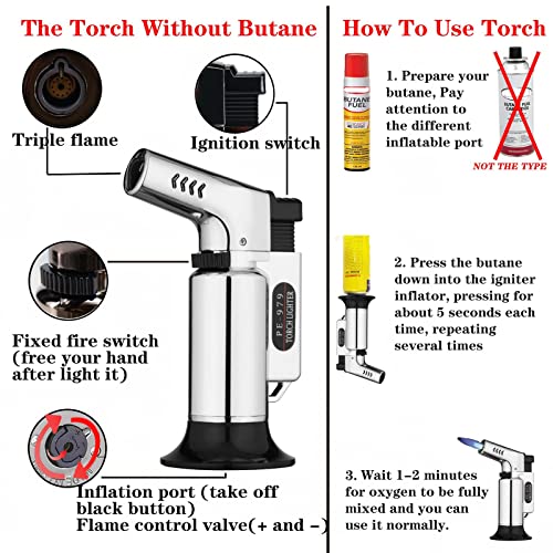 SITOO Cocktail Smoker Kit with Torch, Wood Chips for Whiskey and Bourbon - Drink Smoker for Smoke Infusion in Cocktails and Drinks - Gift for Whiskey Lover, Dad, Husband