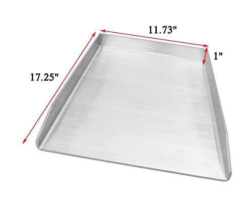 Shengyongh 17.2 inch Stainless Steel Griddle Pan Replacement for Weber Spirit 300 series, Spirit 700, Genesis Silver B/C, Genesis Gold B/C, Genesis Platinum B/C (2005 model Year)