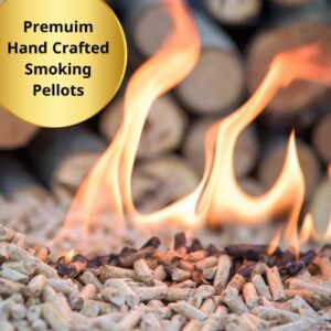 Smoking Wood BBQ Pellets (Apple, Cherry, Hickory, Mesquite)- 4 Pack of Pints Value Gift Set- All Natural Barbecue Smoker and Grilling Fuel - for Pellot Grills, Pellot Smokers