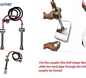 LSMIITTH Forge Gas Burner,Gas Metal Melting Furnace Propane Gas Forge Burner Blacksmith