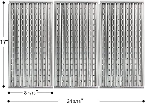 VICOOL 17" x 8 1/16" Emitter Grates for Tru-Infrared Charbroil Grills 463242515, 463367016, 463242516, 466242515, 466242615, 463243016, 463367516, 466242516, 466242616, 463346017, Stamped SUS