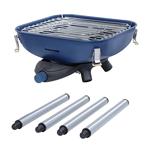 Redline Canyon Camping Grill 3 in 1 Portable Gas Stove 7,000 BTUs Propane Grill Camping Grill Grid and 2-Sided Baking Pan with Wok