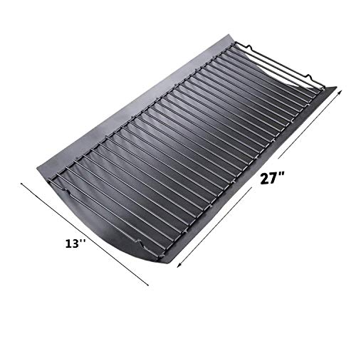 DcYourHome 27 inch Ash Pan/Drip Pan for Chargriller 1224, 1324, 1321, 1329, 2121, 2222, 2727, 2828, 2929, E1224, Charcoal grill, Charbroil 17302056, Char-Griller Ash Pan/fire grate Replacement Parts