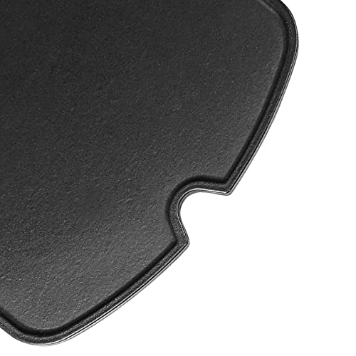 SafBbcue Cast Iron Cooking Griddle Replacement for Weber 9010001 Traveler Portable Gas Grill