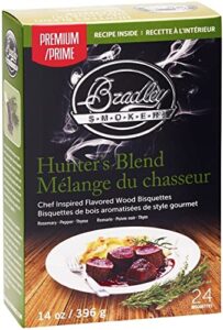 bradley smoker hunter’s blend bisquettes (24 pack)