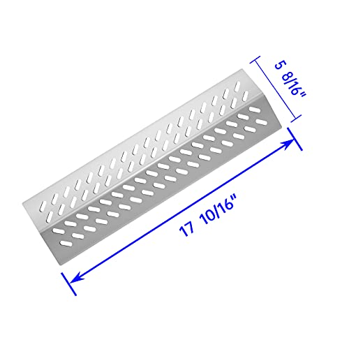 Folocy 17.625 x 5.5 Inch Grill Flame Tamer BBQ Gas Grill Replacement Parts Kit for Bull BBQ Grills, Angus, Brahma, 7-Burner, 4-Burner, 5-Burner, Stainless Steel, Fit Bull Grill Burners, 16GA